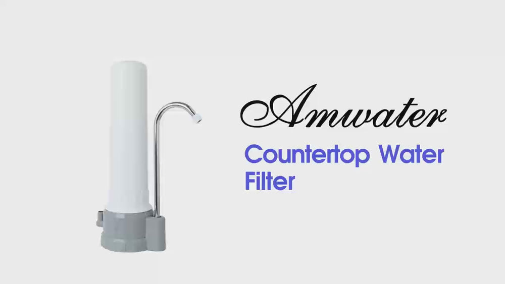 Amwater Sink Faucet Water Filter | Washable Ceramic | 8000 Gallons